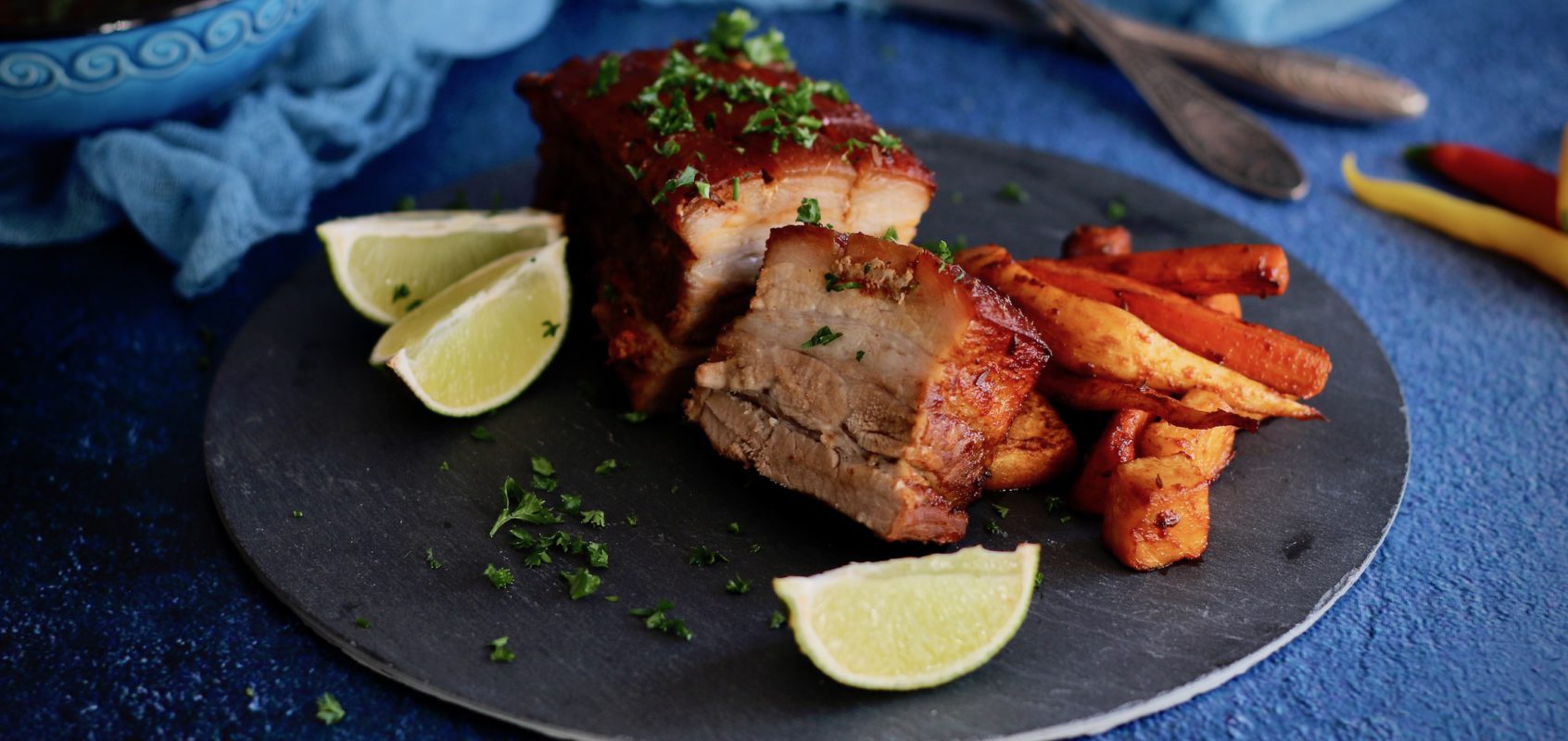 Bôčik pečený s broskyňami a šťavou z jabĺk - recept od Coolinari.sk